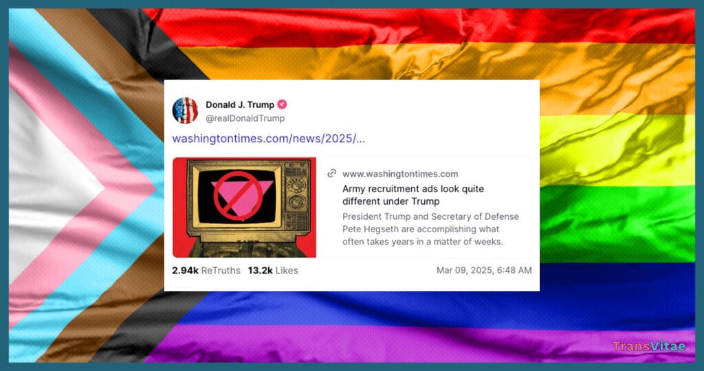 Trump’s Use of Nazi Symbol Raises LGBTQ Military Policy Questions