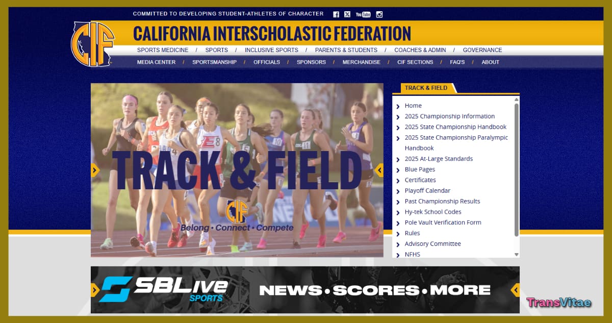 CIF Responds to Trump, Keeps Trans Athlete Eligible